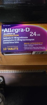 Allegra 12 Hour Allergy Relief Tablets - Fexofenadine Hydrochloride ...