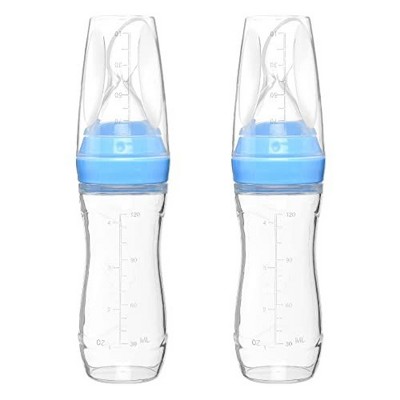 Goji Baby 4 Oz Silicone Baby Food Dispensing Spoon 2 Pack - Great For 4 ...