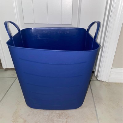 Life Story Tub Basket 6.6 Gallon Plastic Storage Tote Bin With Handles ...