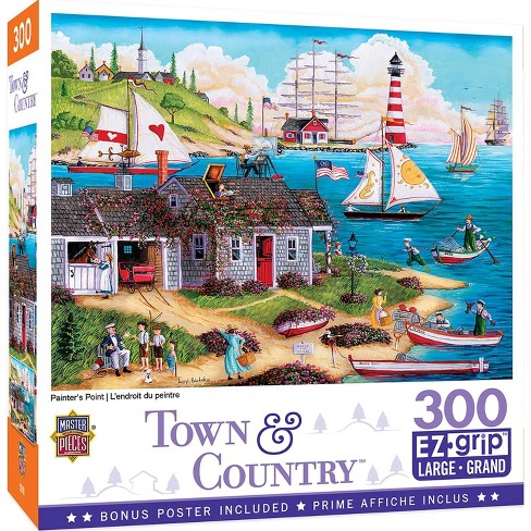 Masterpieces Inc Painters Point 300 Piece Large Ez Grip Jigsaw Puzzle ...