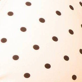 Women's Polka Dots Lettuce Edge Triangle Bikini Top - Wild Fable™ White ...
