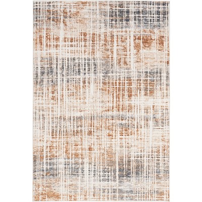 Nourison Illusion Streak Indoor Area Rug Multicolor 5'3" X 7' : Target