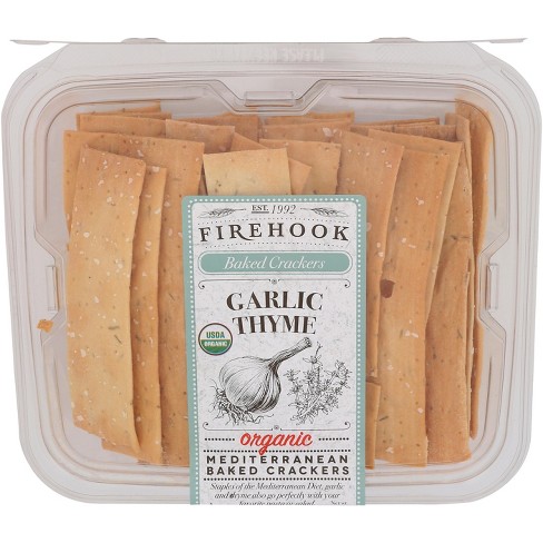 Firehook Baked Cracker Garlic & Thyme - Case Of 12 - 8 Oz : Target
