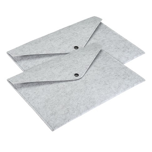 Unique Bargains Felt A4 Envelope Document Storage Pouch Organizer 2 Pcs ...