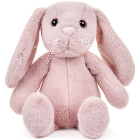 Bearington Snuggle Bunny The Stuffed Bunny Plush, 13.5 Inch Pink Bunny ...