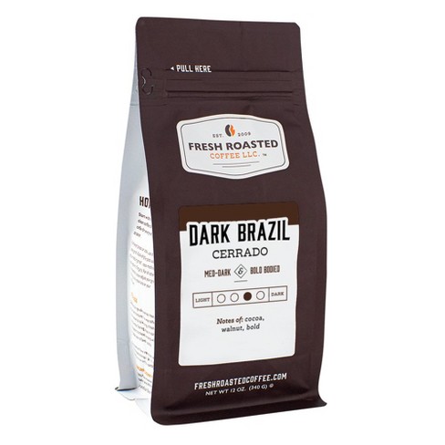 Fresh Roasted Coffee, Dark Brazil Cerrado Coffee, Medium-dark Roast ...