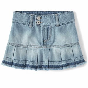 The Children's Place Girls Pleated Denim Skort : Target