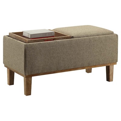 Brentwood Storage Ottoman Sandstone - Breighton Home : Target