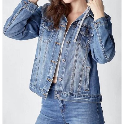 Women's Jamie Hooded Trucker Jacket - Risen M : Target