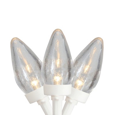 Northlight 25 Count Green Led C7 Christmas Lights, 16 Ft White Wire ...