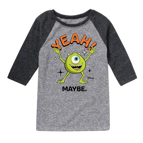 Disney Mike Yeah Maybe - Athletic Heather/heather Black - 3t : Target