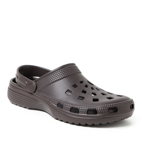 Dearfoams Ecocozy Men's Sustainable Clog - Coffee Size 10 : Target