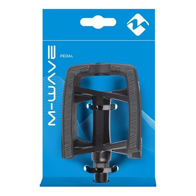 M-wave Steady Flat 2 Al Platform Pedals, Body: Alloy, Spindle: Cr-mo, 9 ...