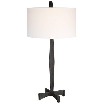 Uttermost Timber Black Stain Faux Wood Grain Accent Table Lamp : Target