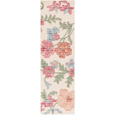 Jardin Jar155 Hand Tufted Runners - Ivory/red - 2'3"x8' - Safavieh : Target