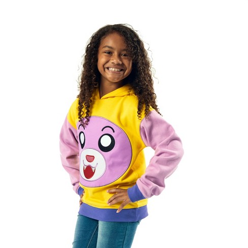 Lankybox Foxy Long Sleeve Boy’s Colorblock Hooded Sweatshirt : Target