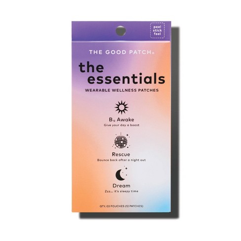 The Good Patch The Essentials Plant-based Vegan Wellness Patch - 12ct ...