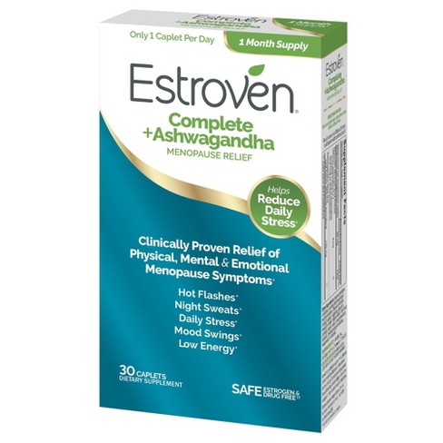 Estroven Complete With Ashwagandha Menopause Relief Caplets - 30ct : Target