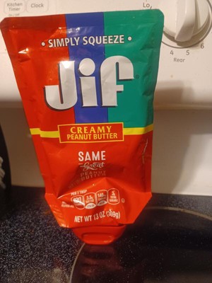 Jif Squeeze Creamy Peanut Butter - 13oz : Target