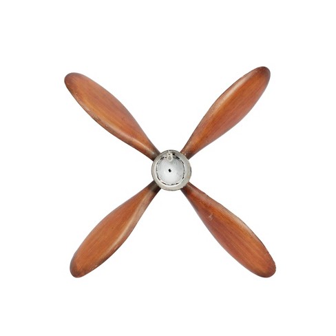 Metal Airplane Propeller 4 Blade Wall Decor With Aviation Detailing ...