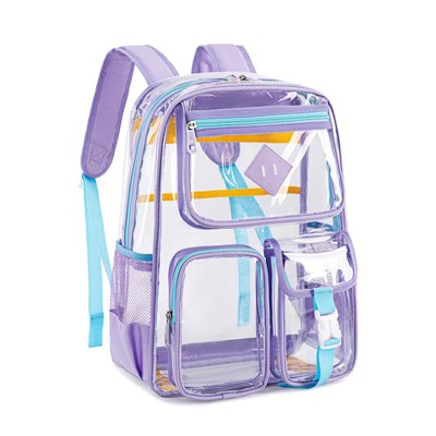 Contixo Fun & Stylish Clear Backpack: Trendy Pvc Transparent Bookbag ...