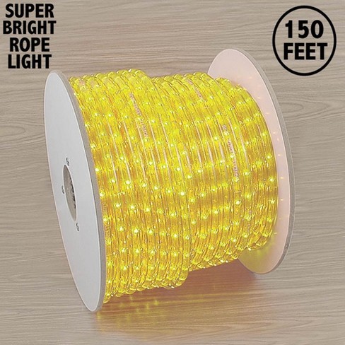 Novelty Lights Yellow Incandescent Rope Light Spool, 1/2" Diameter ...