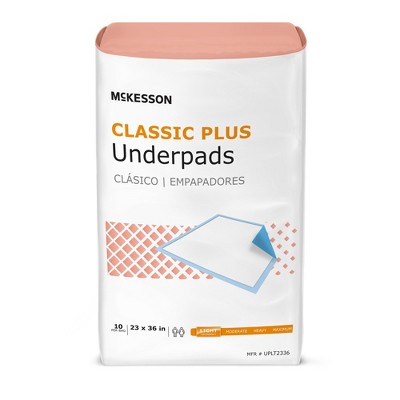 Mckesson Ultra Underpads, Heavy Absorbency, 30 In X 30 In, 100 Count ...