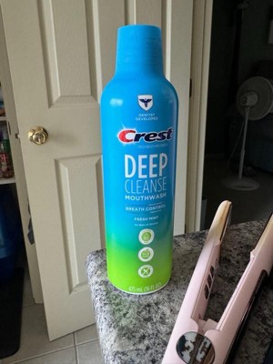 Crest Deep Cleanse Breath Control Mouthwash - Fresh Mint - 475ml : Target