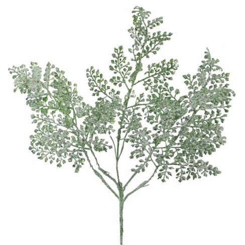 Northlight Glittered Leaves Artificial Christmas Spray - 18" - Green ...