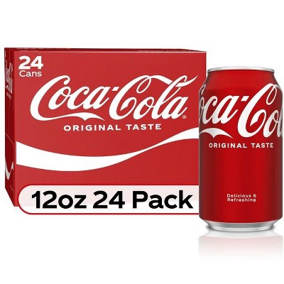 Coca-cola Soda - 24pk/12 Fl Oz Cans : Target