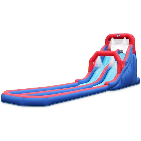 Sunny & Fun Inflatable Kids Backyard Dual Racing Water Slide Park : Target