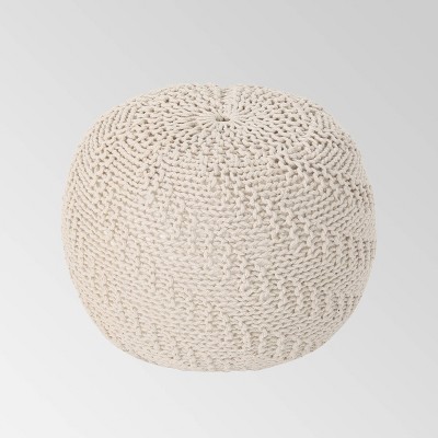 Alwes Knitted Pouf - Christopher Knight Home : Target