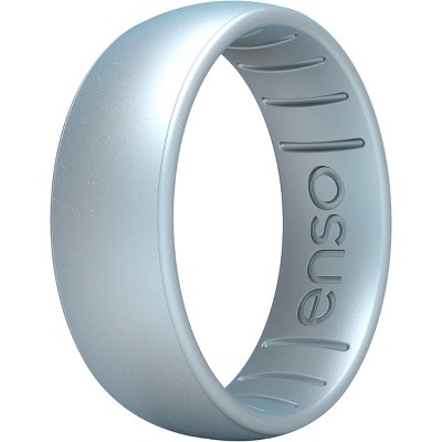 Enso Rings Classic Elements Series Silicone Ring - Silver - 8 : Target