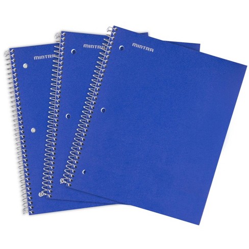 Spiral Durable Notebooks, (1 Subject) (blue, College Ruled 3pk) : Target