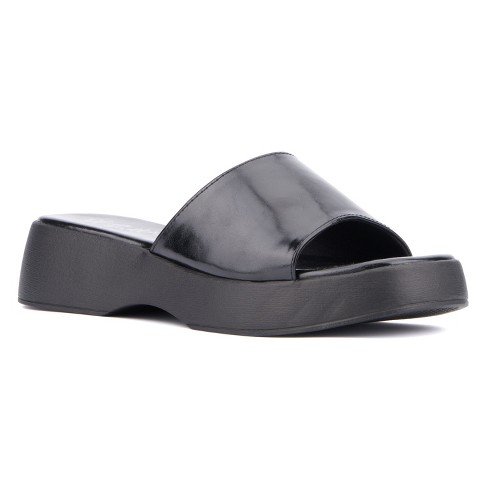 Olivia Miller Women's Ambition Platform Sandal - Black, 10 : Target