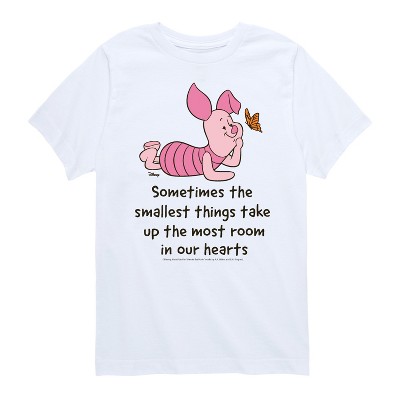 Boys' - Winnie the Pooh - Piglet Smallest Things Short Sleeve Graphic T ...