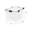Iris Usa 4pack 74qt Weatherpro Airtight Plastic Storage Bin With Lid ...