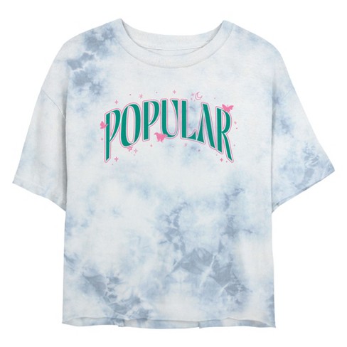 Junior's Wicked Popular Icons T-shirt - White/blue - Small : Target