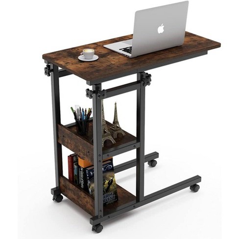 Tribesigns Adjustable C-shaped Table, Mobile Snack Console Table With ...