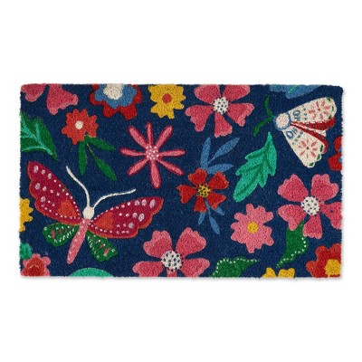 Birds And Blooms Spring Doormat Floral Indoor Outdoor 30" X 18 ...