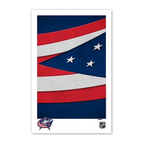 Nhl Columbus Blue Jackets Logo Art Poster Print : Target