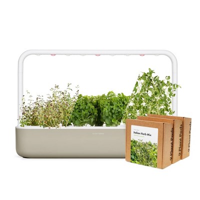 Click & Grow Indoor Italian Herb Gardening Kit, Smart Garden 9 With ...