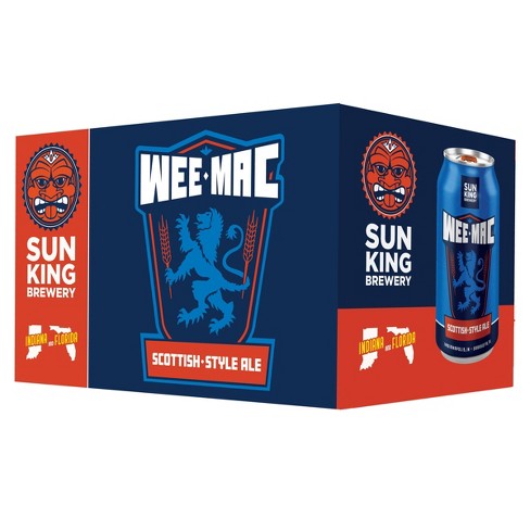 Sun King Wee Mac Scottish Ale Beer - 6pk/12 Fl Oz Cans : Target