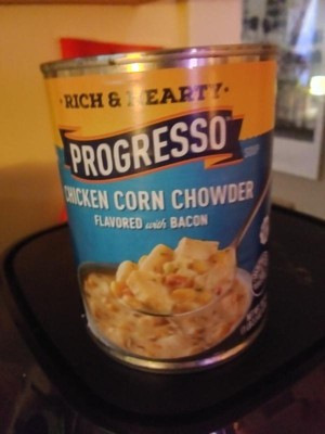 Progresso Gluten Free Rich & Hearty Chicken Corn Chowder With Bacon ...
