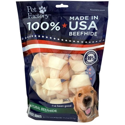 Pet Factory Made In Usa Beefhide Chip Rolls Natural Flavor - 5", 22 ...