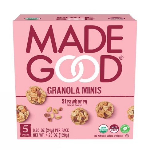 Madegood Strawberry Granola Minis - 5ct/4.25oz : Target