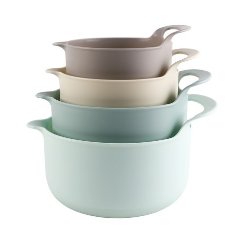 Cook With Color Mixing Bowls With Pour Spouts And Handles 4 Piece : Target