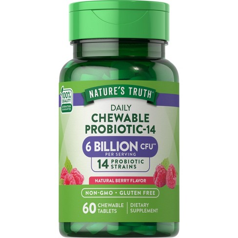 Nature's Truth Probiotic Chewable For Men And Women | 6 Billion Cfu ...