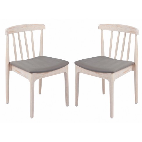 Flash Furniture Chester Set Of 2 Commercial Grade Solid Wood Dining ...