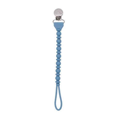 Itzy Ritzy Sweetie Beaded Strap Pacifier Clip - Blue : Target